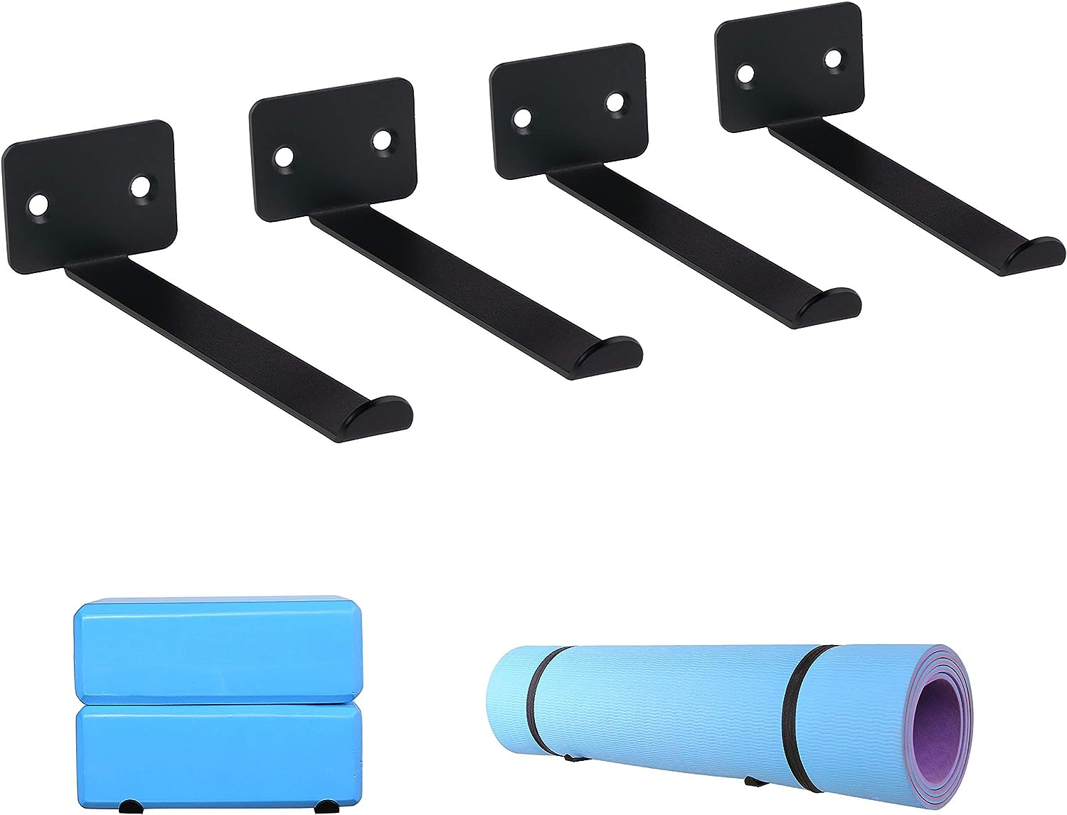 Yoga Mat Storage Rack Wall Mounted Wall Holder Review - Yoga Gear