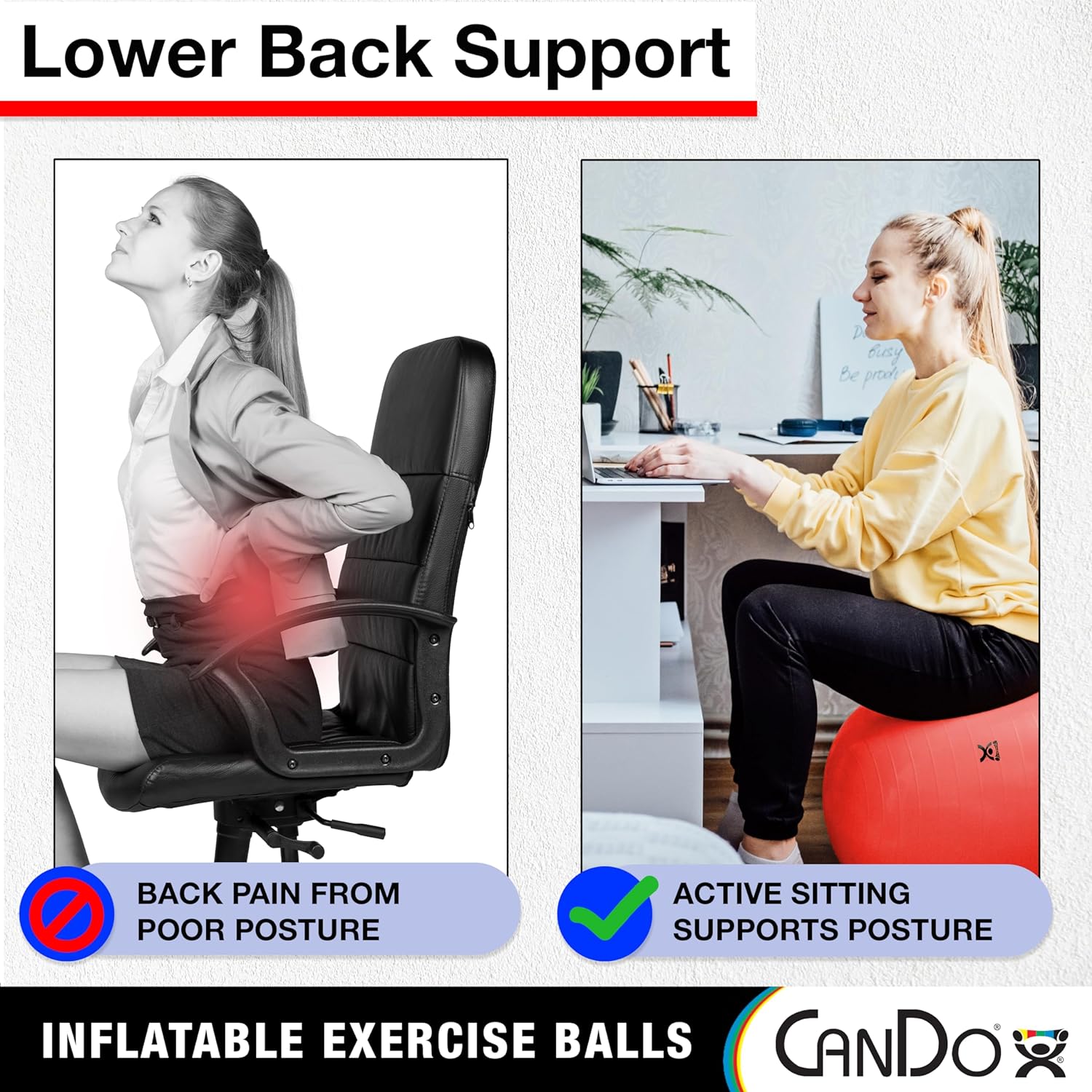 CanDo Inflatable Ball 1 Review - Yoga Gear