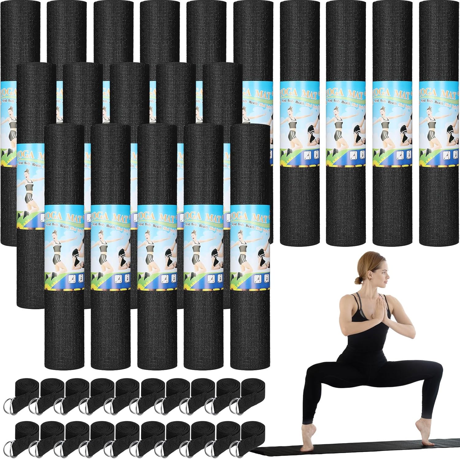 20 Pcs Yoga Mats Review - Yoga Gear