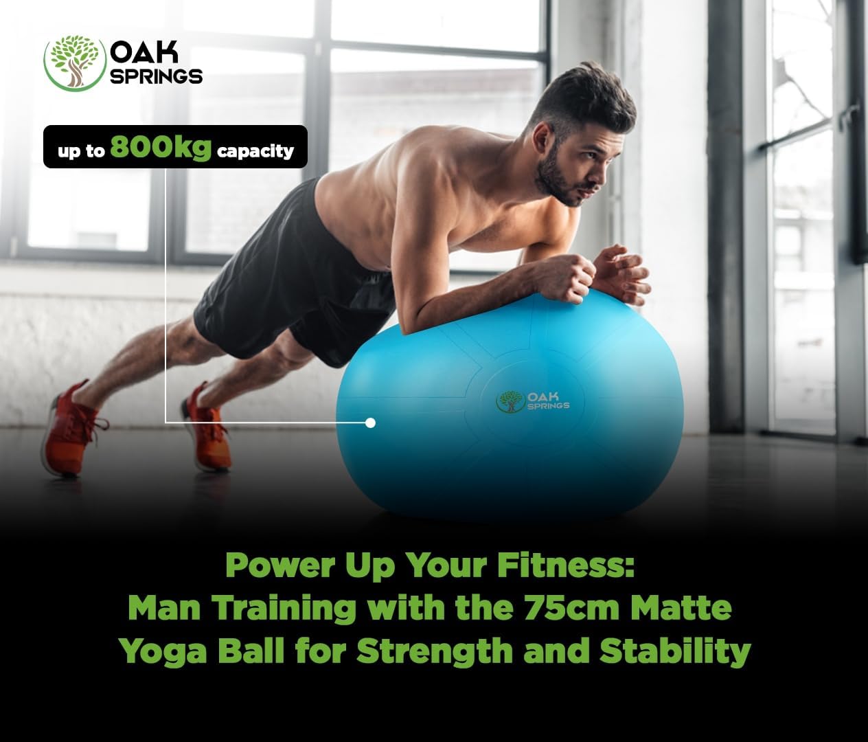 Oak Springs 75cm Exercise Ball Review - Yoga Gear