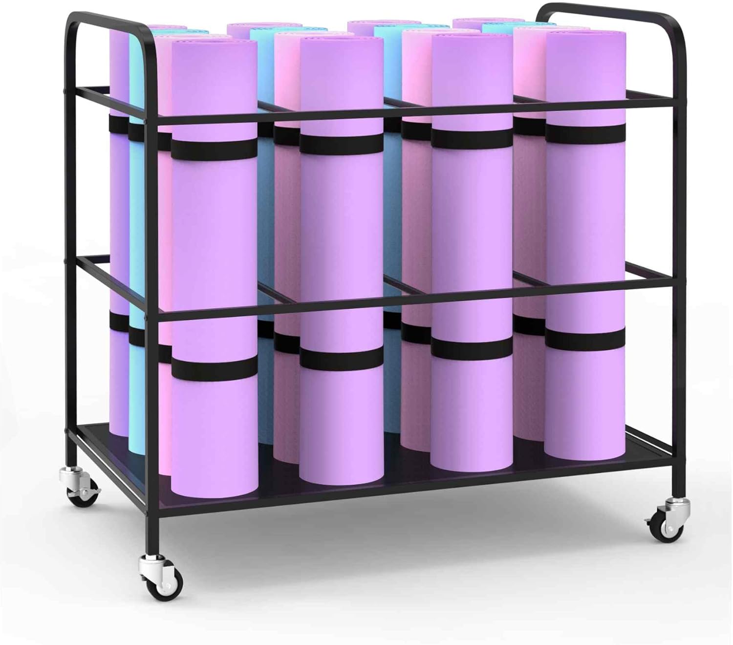 Yoga Mat Rack Storage on Wheels Review - Yoga Gear